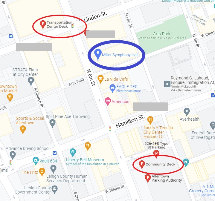 Directions & Parking | Miller Symphony Hall