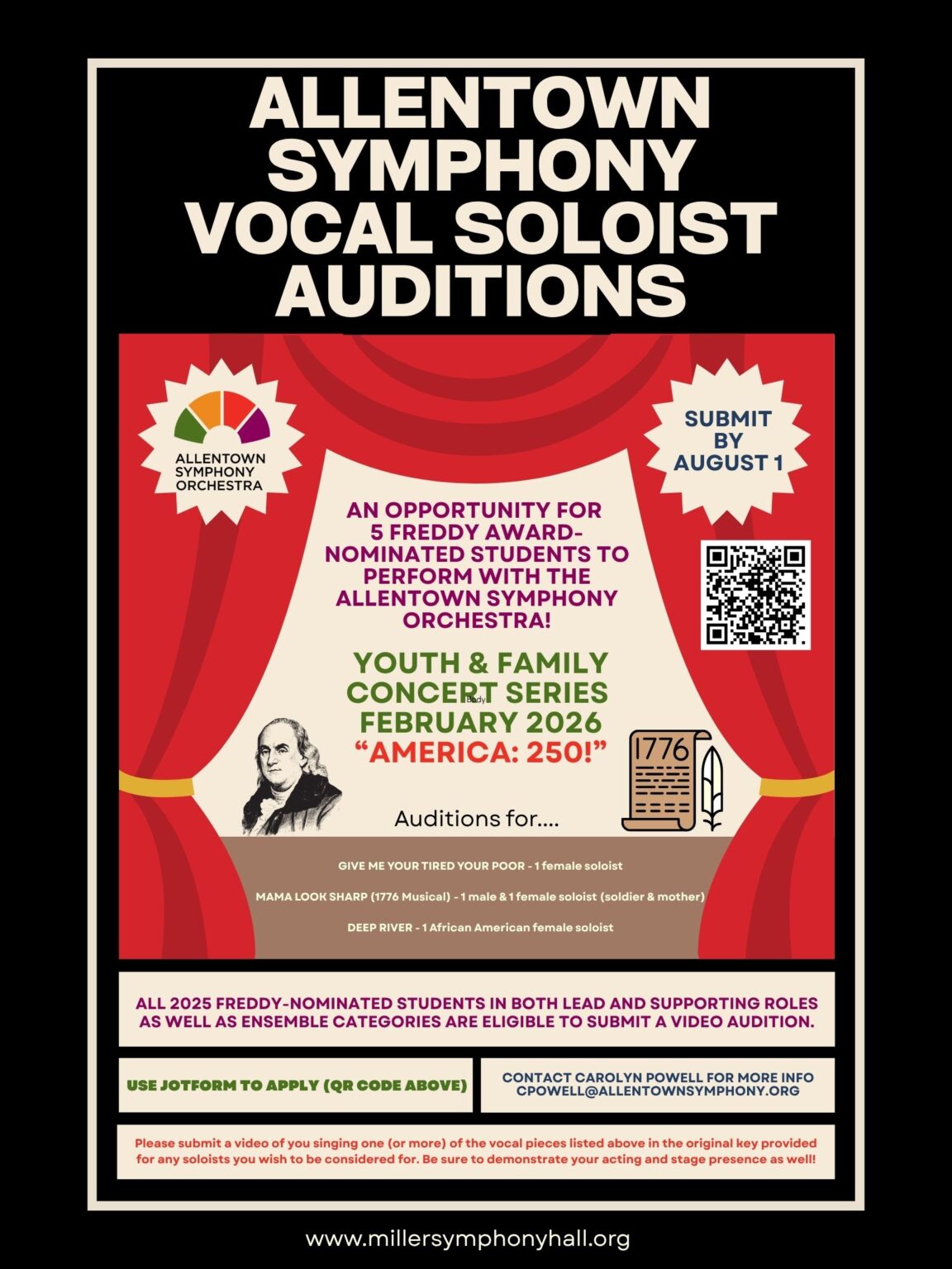 America 250! | Miller Symphony Hall